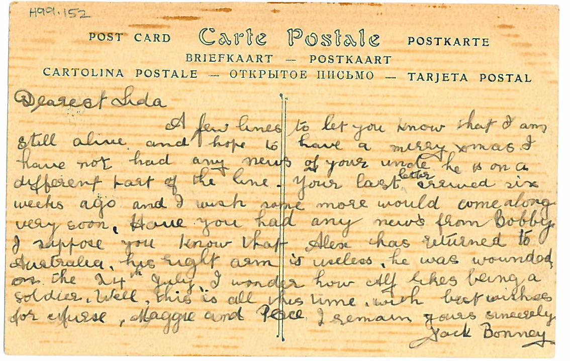 One Hundred Postcards from the front line | Western Australian Museum